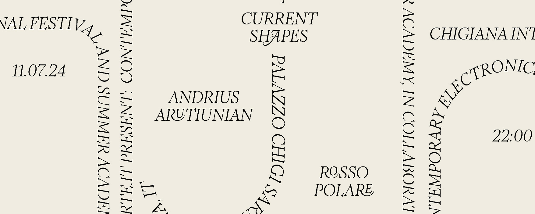 Current Shapes, sesta edizione | Santa Chiara Lab